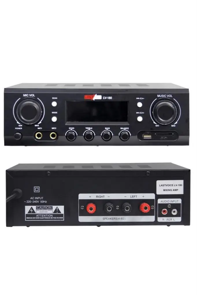 Lastvoice Black Wall Small Paket-2 Hoparlör ve Anfi Ses Sistemi Seti (1 ...