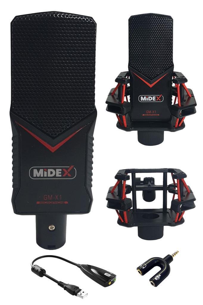 Midex GMX-1 Condenser Stüdyo Mikrofonu (PC ve Telefon)